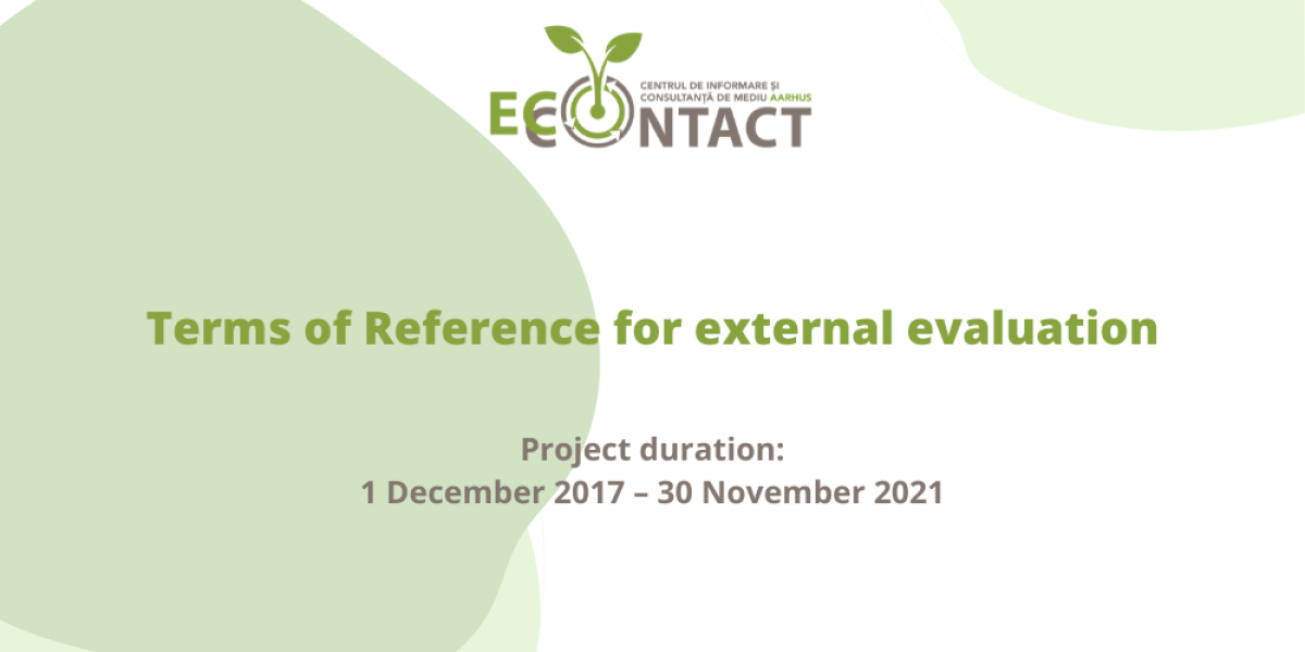 Terms of Reference for external evaluation